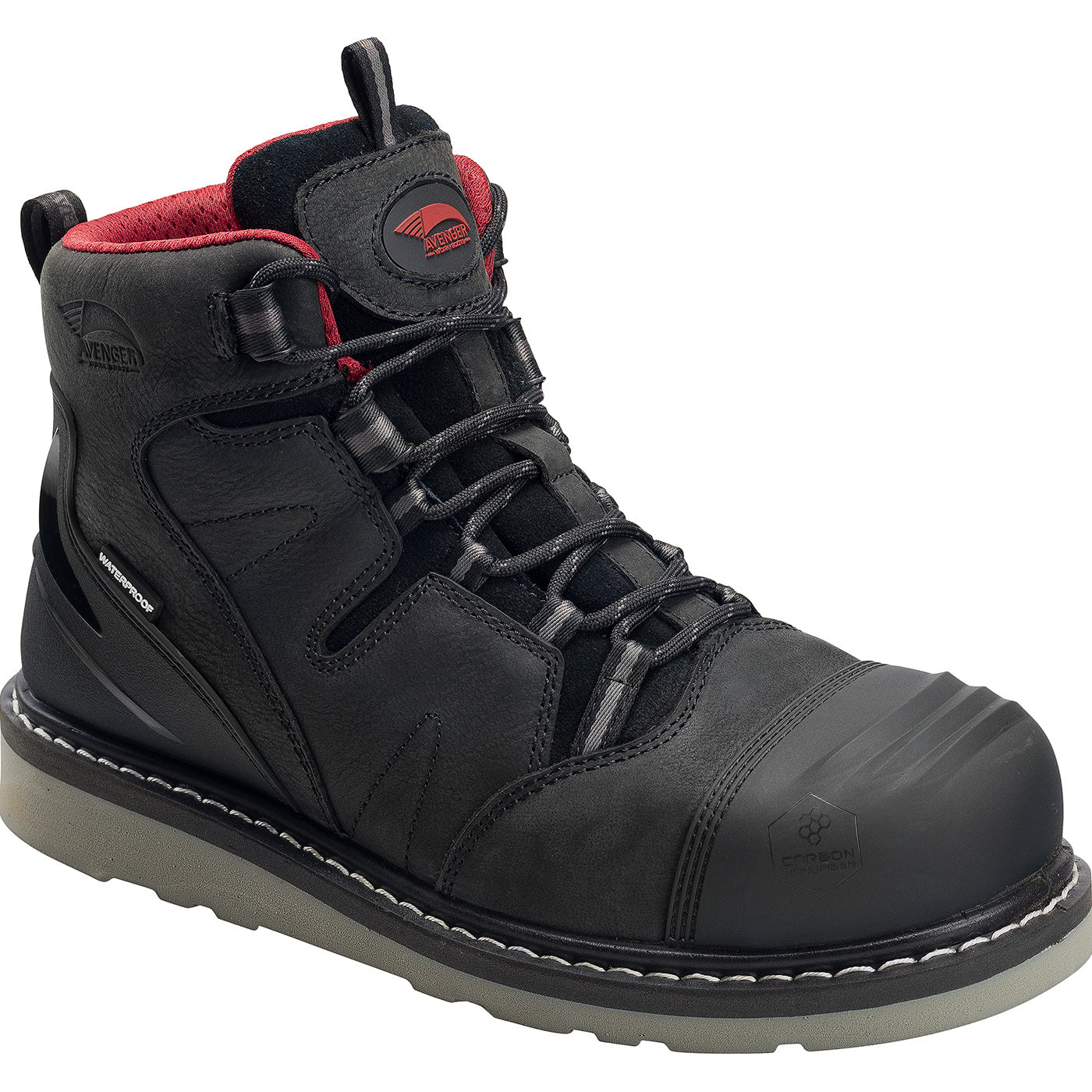 Avenger Wedge Men's 6 inch Carbon Nanofiber Toe Electrical Hazard Leat ...